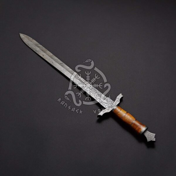 RK-505 Handmade forged Viking Sword Damascus Sword For Sale