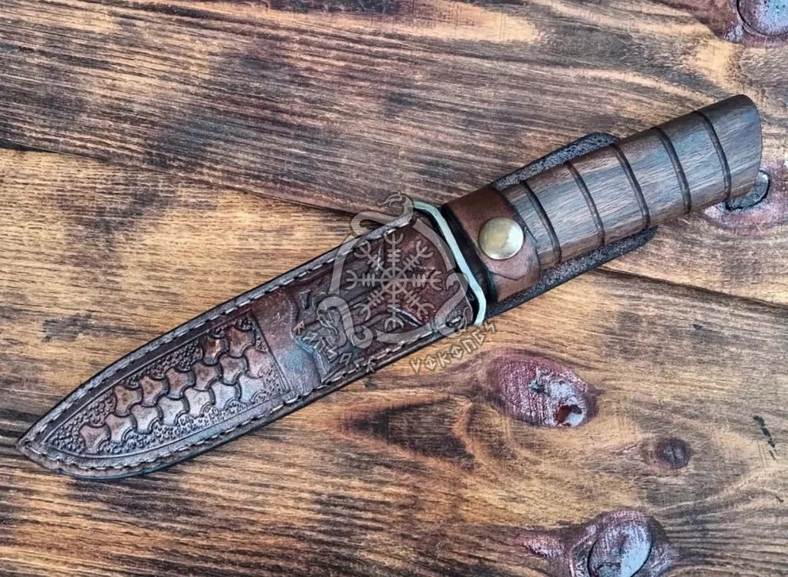 RK-525 Forged Tactical knife forged knife with sheath engraved knife